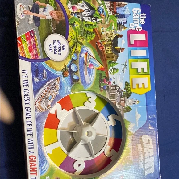 Hasbro | Toys | Hasbro The Game Of Life Giant Edition Red Yellow Blue ...
